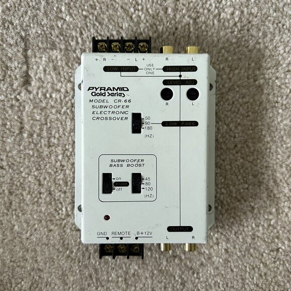 Car Audio, Video & GPS | Pyramid Cr66 Subwoofer Electronic Crossover ...